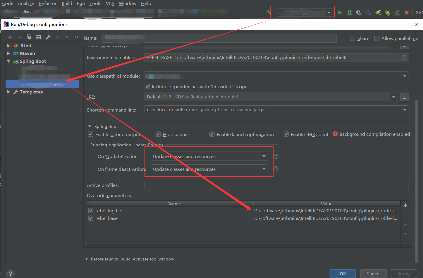idea+springboot中的JRebel使用及用户名为中文的处理方案_jrebel 如何识别中文-CSDN博客