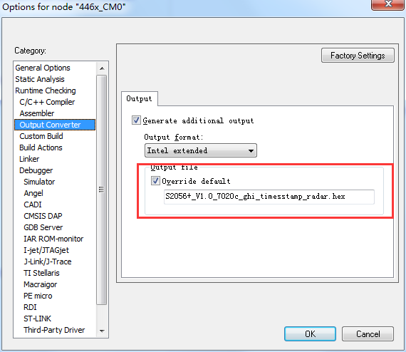 IAR生成Bin、hex文件-CSDN博客