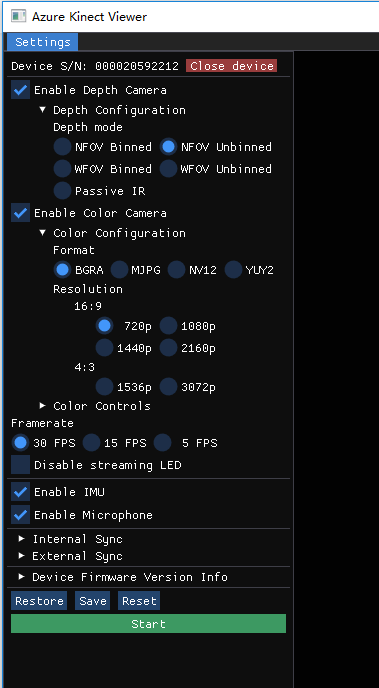 Azure Kinect SDK使用_k4aviewer-CSDN博客