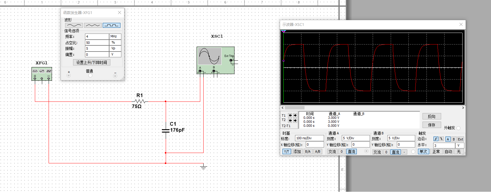 第五十二篇 仿真电路简单说明multisim12 函数发生器 示波器_multisim如何rc在频率的情况-CSDN博客