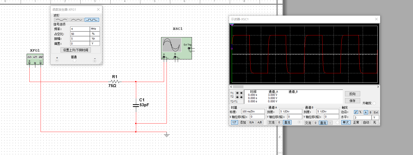 第五十二篇 仿真电路简单说明multisim12 函数发生器 示波器_multisim如何rc在频率的情况-CSDN博客