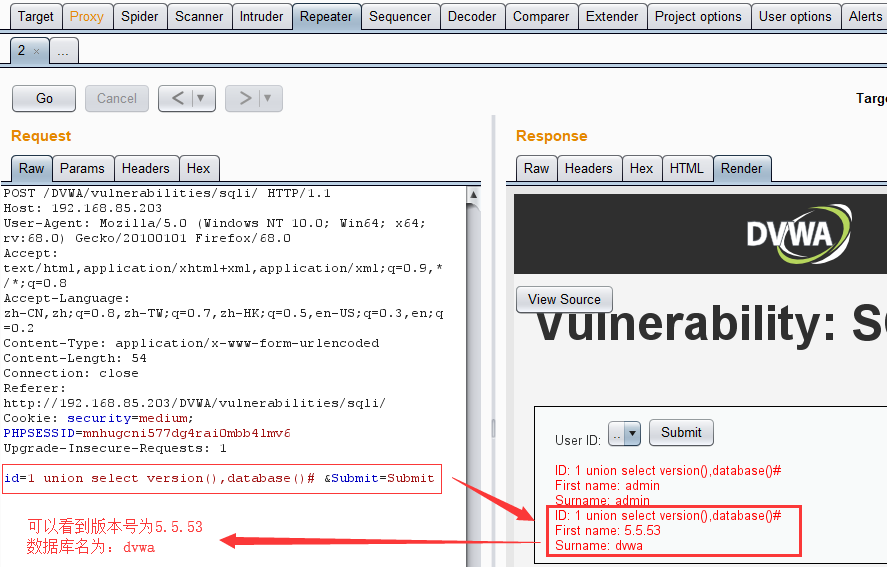 Kali渗透测试之DVWA系列（三）——SQL Injection（SQL注入）_在kali中dvwa的安全级别设置为low,然后完成“sql injection”中的注入-CSDN博客