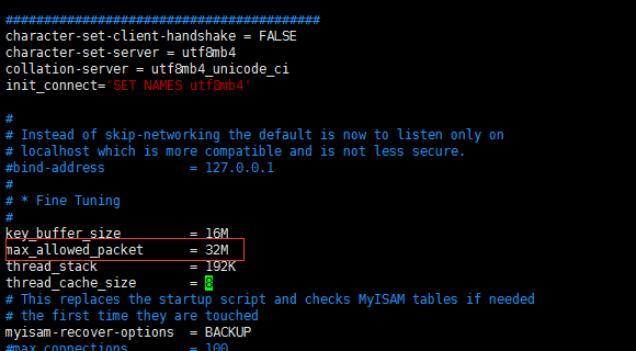 Linux下Mysql解决com.mysql.jdbc.PacketTooBigException: Packet for query is too large_packet for ...