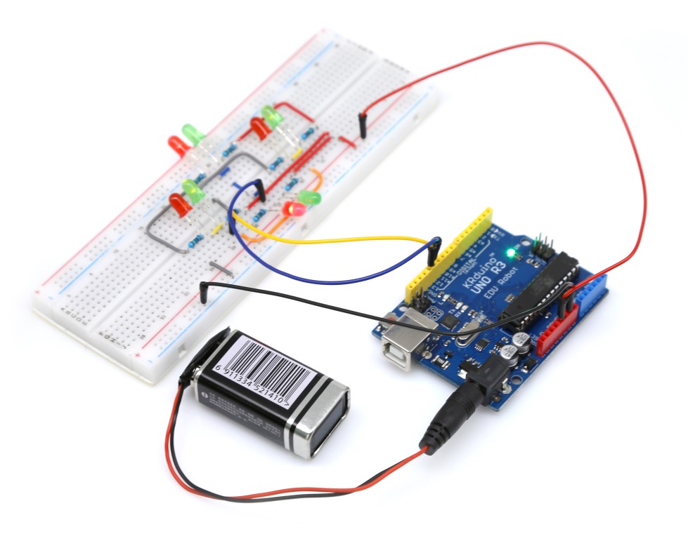 Arduino学习笔记（一） Led实践 最简单的红绿交通灯 Hzwl2007的博客 Csdn博客 Arduino交通灯