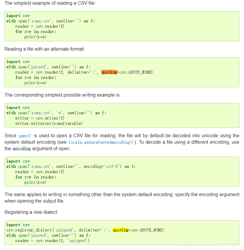 Csvwriter函数读csv文件 Csdn博客