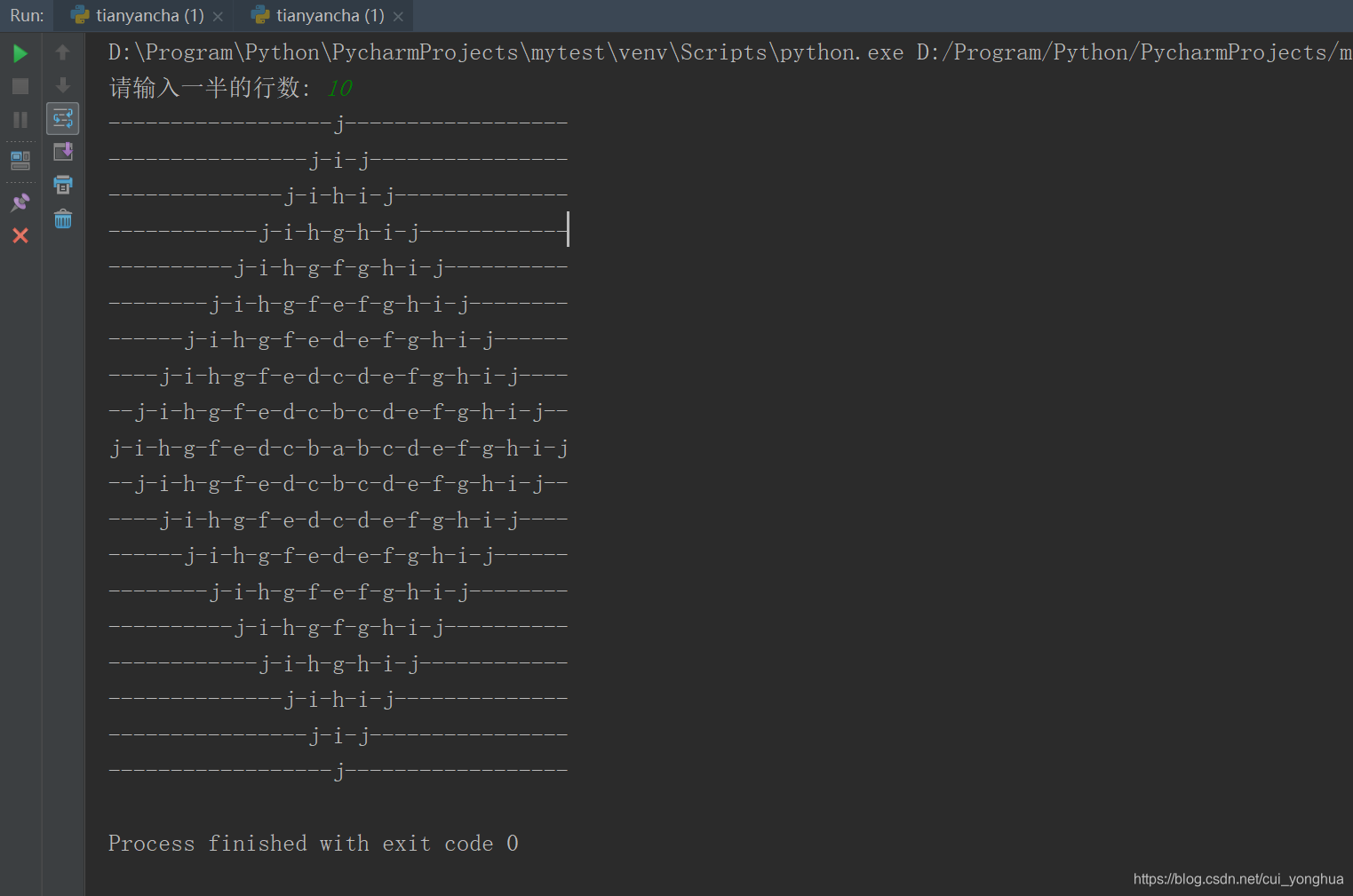 用python实现打印各种图形总结(包括等腰三角形,菱形,近似圆等)(python经典编程案例)python 如何用号打印出等腰三角形和菱形 Csdn博客 5344
