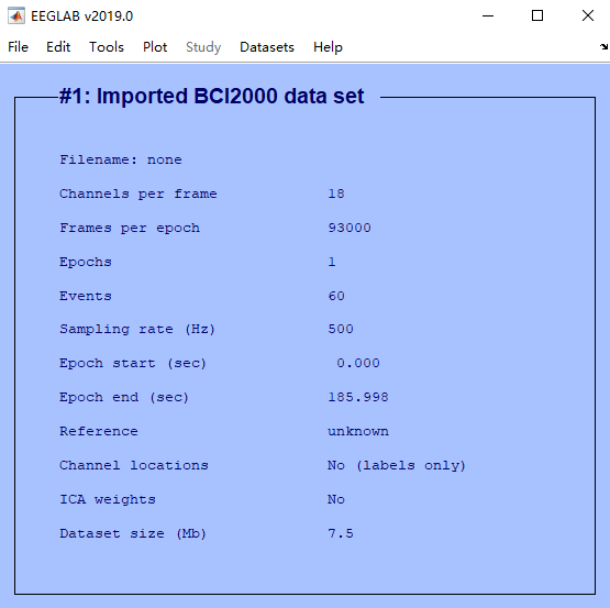EEGLAB处理BCI2000运动想象数据_bci竞赛四数据集导入eeglab-CSDN博客