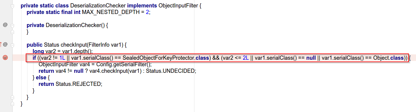 JceKeyStore "ObjectInputFilter REJECTED" 问题分析与解决_weblogic日志中报objectinputfilter rejected:class ...
