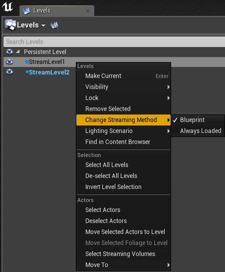 UE4学习笔记：关卡流（LevelStream）-CSDN博客
