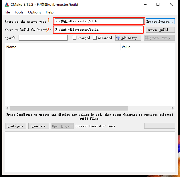使用vs2017 + cmake 编译 dlib库的步骤以及遇到的问题_cmake-gui dlib-CSDN博客