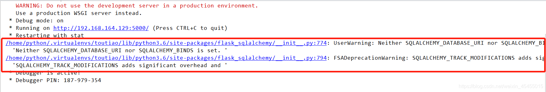 Flask异常——userwarning Neither Sqlalchemy Database Uri Nor Sqlalchemy Binds Is Set Defaulting