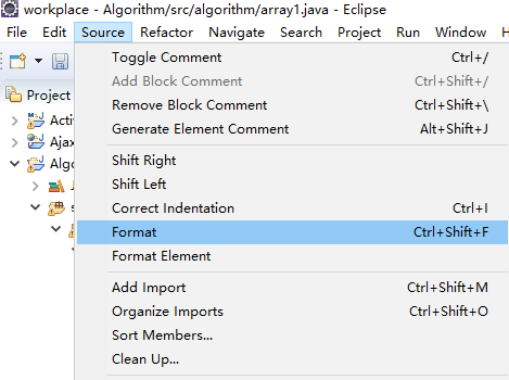 Eclipse代码自动对齐快捷键_c语言代码自动对齐快捷键-CSDN博客
