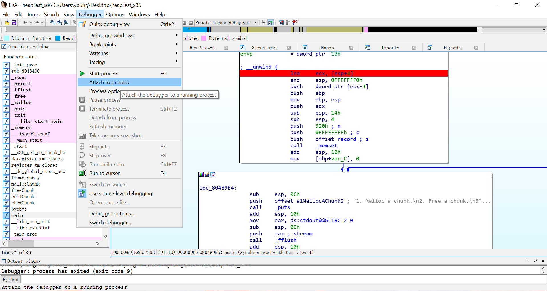 【Pwn】IDA+pwntools+Linux调试环境搭建_the file can't be loaded by the debugger plugin. p-CSDN博客