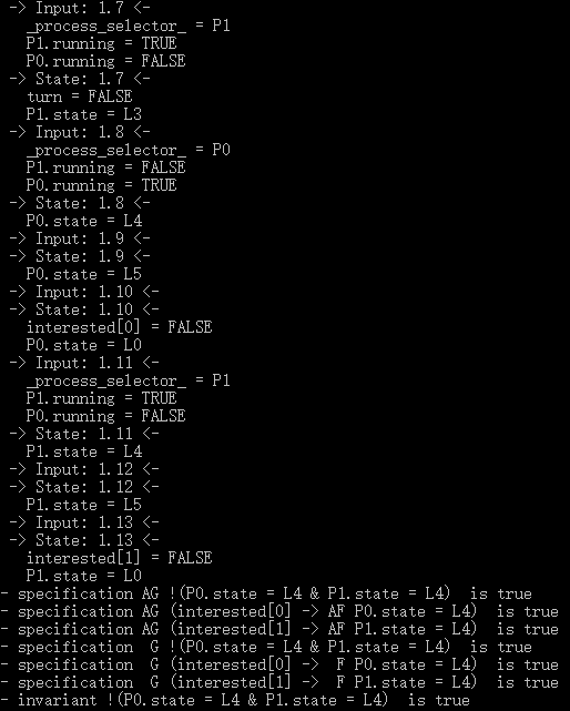 NuSMV检测实例（Peterson算法）_nusmv demo-CSDN博客