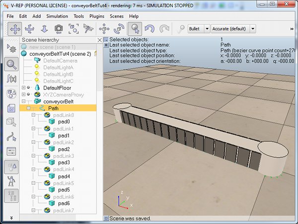 V-REP 传送带教程_sim.setpathtargetnominalvelocity-CSDN博客