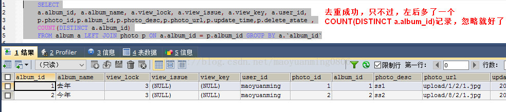 Mysql查询根据部分字段去重distinct去重部分字段 Csdn博客 