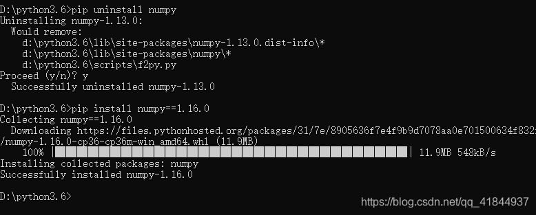 Python36安装tensorflownumpy版本过高报错tensorflow安装时numpy 1124安装慢 Csdn博客
