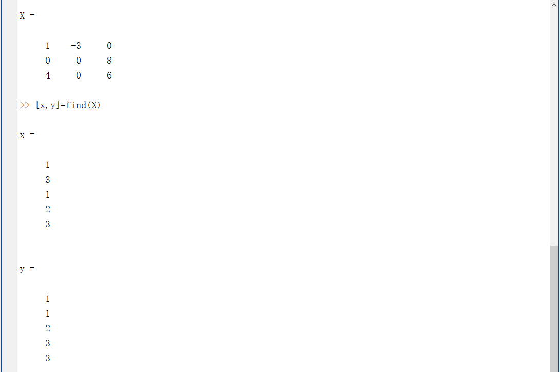 Matlab之find函数matlab Find 函数 返回满足条件元素的横坐标值 Csdn博客 