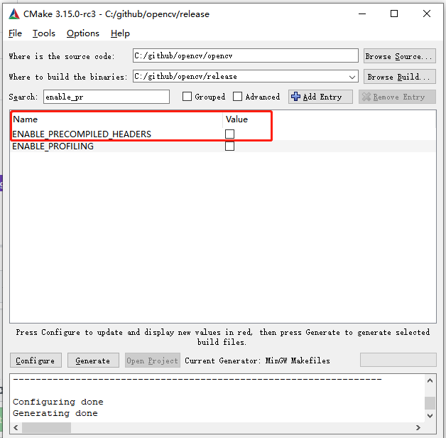 【Qt_OpenCV基础篇 - 000】Qt5.10.1 + MingW5.3.0 + Win7_64 + CMake3.11.1环境下编译OpenCV 3.4.1_qtmingw版本是5.3 ...