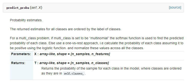 LogisticRegression.predict_proba使用效果_logisticregression的predict函数返回怎样的 ...