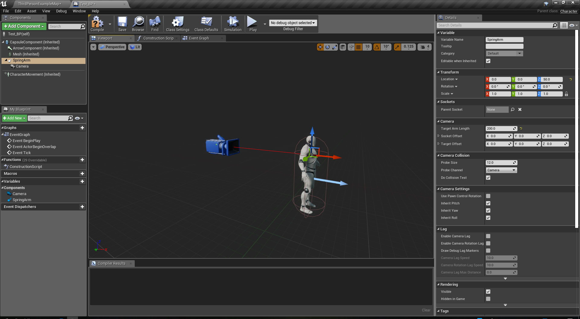 UE4学习之路【一】制作一个第三人称游戏角色_ue4第三人称制作思维导图-CSDN博客