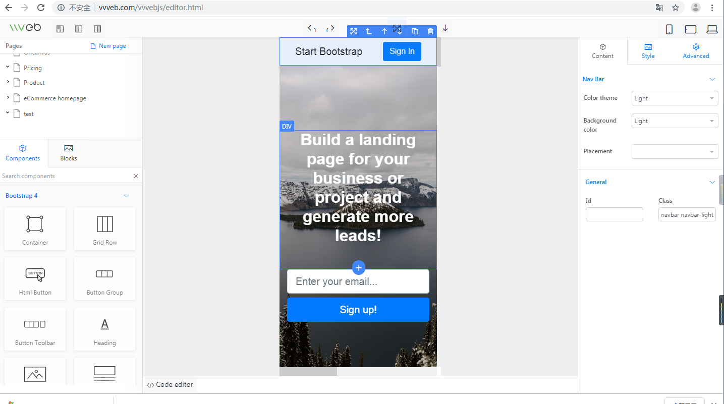VvvebJs拖拽的方式生成网页_vvvvbjs-CSDN博客