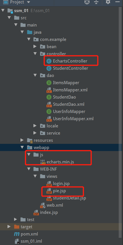 Ssm框架整合echarts框架的简单运用ssm与echart整合 Csdn博客 