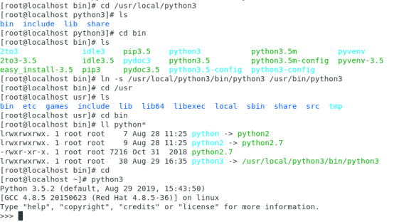 Linux Centos7中安装与卸载python3.5，软硬链接_centos7卸载python3.5-CSDN博客