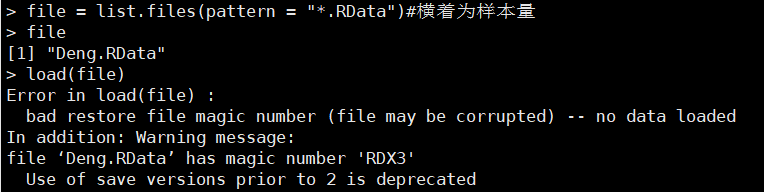 R load xxx Rdata Bad Restore File Magic Number file May Be 