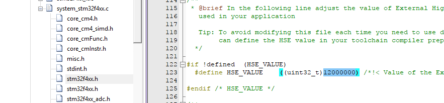 stm32f4外部晶振更换为12M时，程序上应该这样设置-CSDN博客