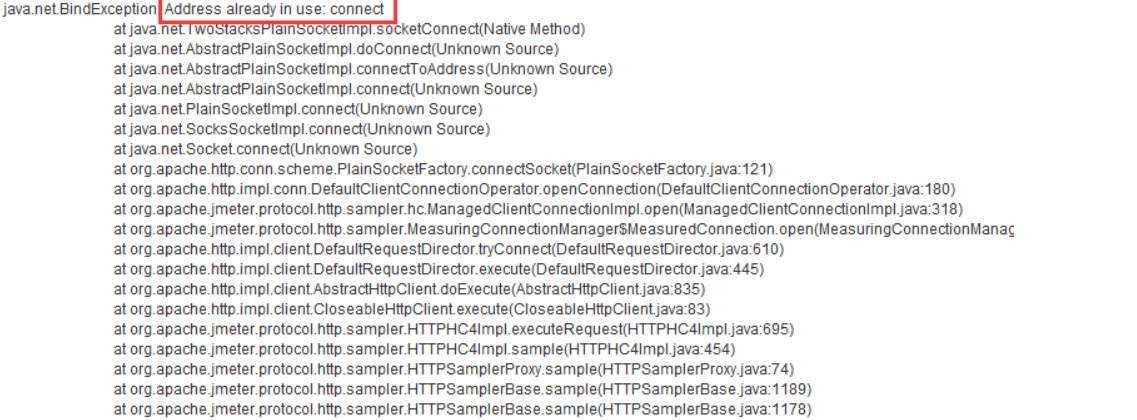 jmeter压力测试(踩坑)报错:java.net.BindException: Address already in use: connect_can't accept tcp ...