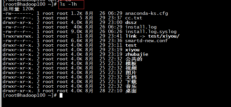 linux里ll命令查看文件单位大小_ll 查看文件大小-CSDN博客