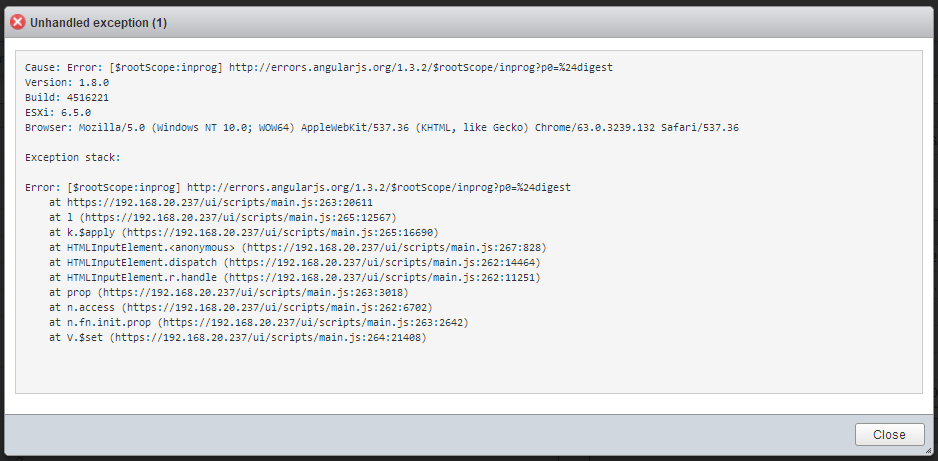ESXI web登录页面异常 unhandled exception_esxi重启web登录服务-CSDN博客