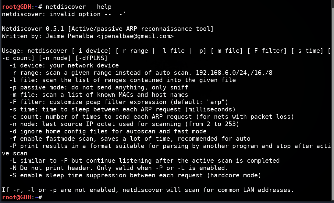 Netdiscover基本使用_netdiscover的用法-CSDN博客