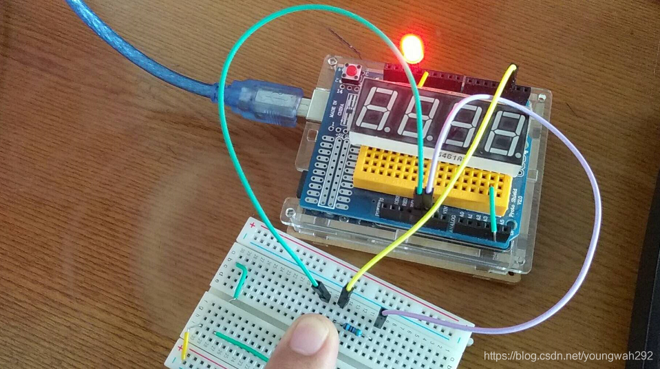 使用arduino做一个简单的按键控制led项目,说一下硬件项目需要注意的若干事arduion 按钮控制 硬件运行 Csdn博客