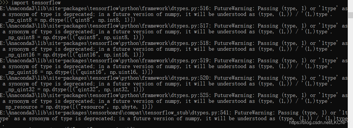 关于import Tensorflow出现的futurewarning问题及解决after 013 Initialization Must Be Handled At Model Csdn博客 1059