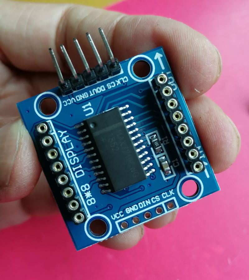 「雕爷学编程」Arduino动手做（22）——8X8 LED点阵MAX7219屏_max7219驱动8×8led点阵原理-CSDN博客