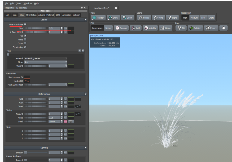 Speedtree学习笔记（案例）——拥有多种材质的植物如何导入使用（以草为例）_想好好学习的人清同学的博客-CSDN博客