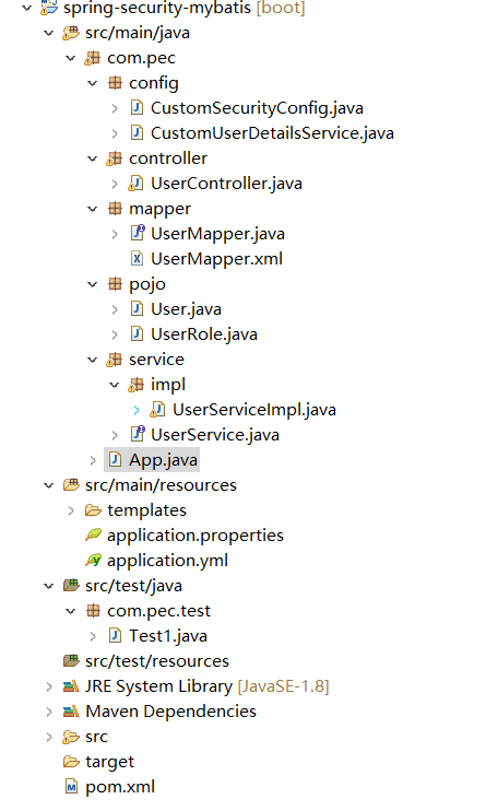 Spring Security 整合 Mybatis 实现用户登录_security连接mybatis-CSDN博客