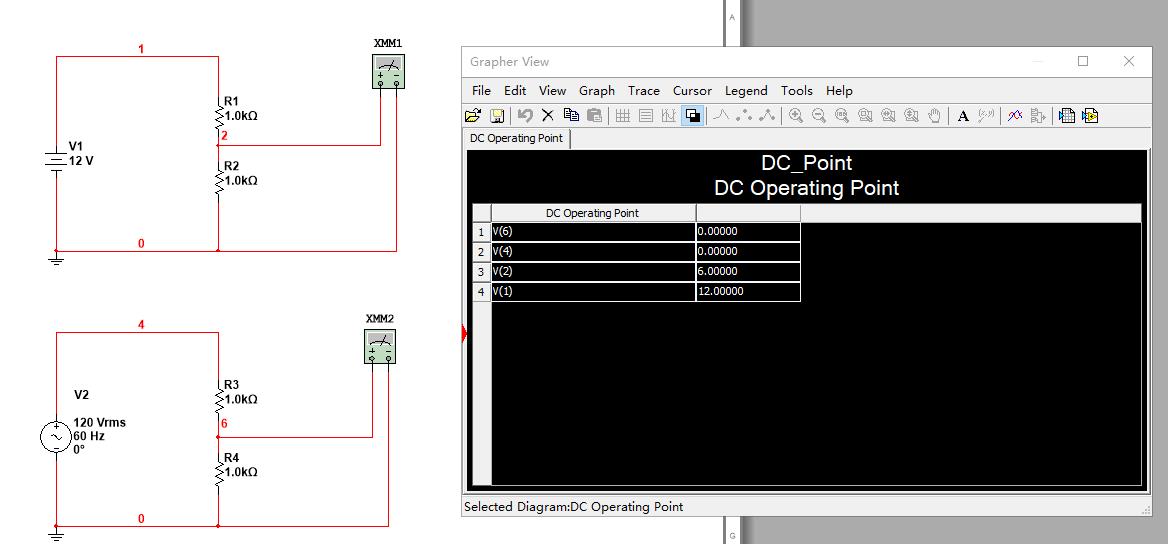 Multisim 直流工作点的分析（DC operating point analysis）-CSDN博客