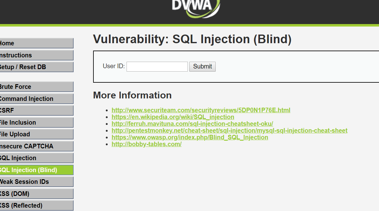 DVWA(七) - 使用python脚本实现SQL盲注_dvwa基于报错注入python-CSDN博客