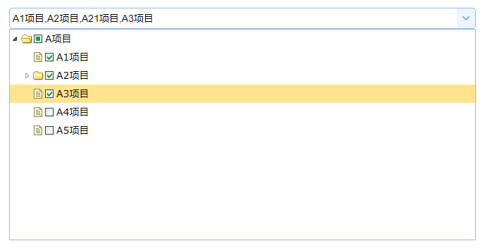 EasyUI：combotree(树形下拉框)复选框选中父节点(子节点的状态也全部选中)输入框中只显示父节点的文本值_easyui ...