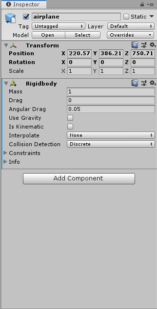 自动飞行的Airplane——Unity 5.X 3D游戏开发技术详解与典型案例 实例二（复现FlightControl）_unity飞行可视化-CSDN博客