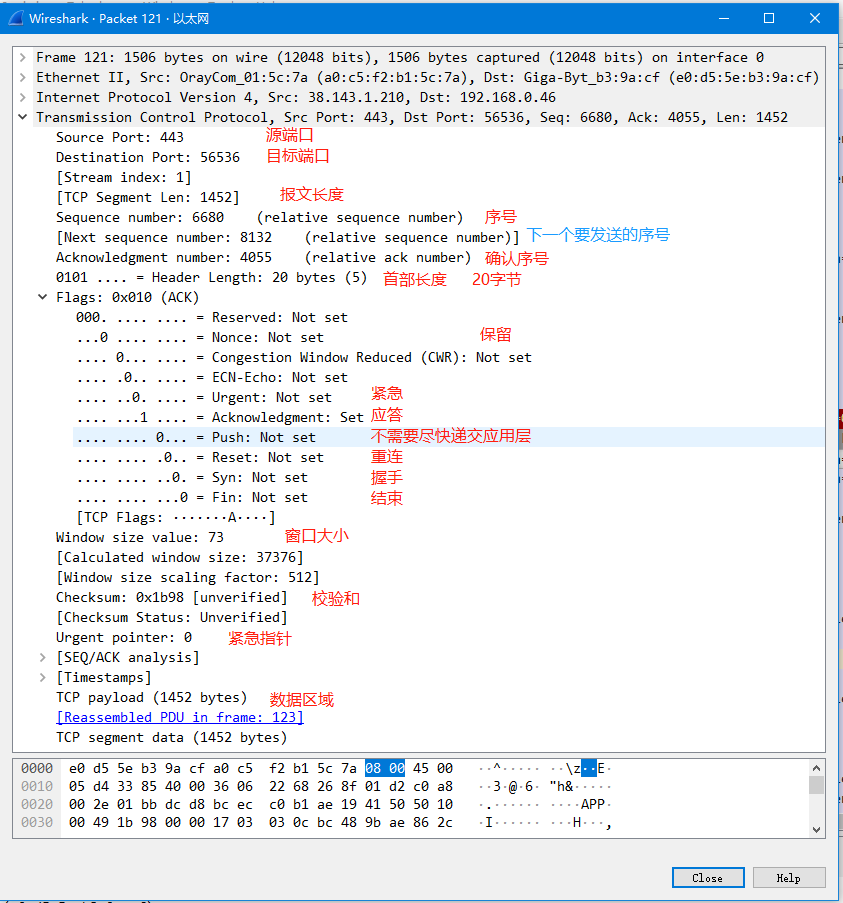 TCP报文段首部结构分析_tcp报文头部字段解析-CSDN博客