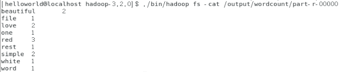 运行Hadoop自带的MapReduce WordCount单词统计程序_mapreduce程序设计基础 1运行hadoop自带的mapreduce程序:wordcount.-CSDN博客