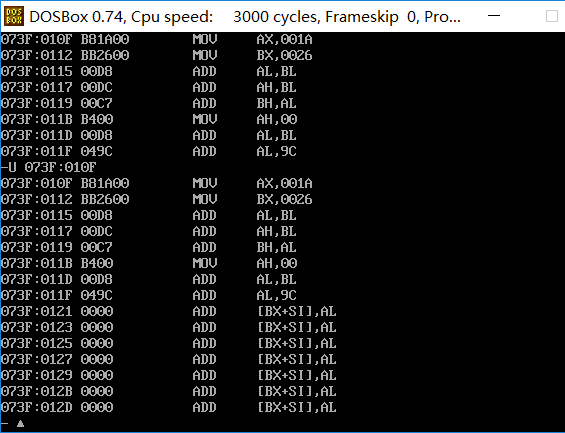 汇编debug调试指令与解析_debug.exe中sp的用法-CSDN博客