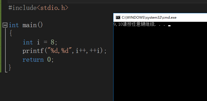 关于printf("%d,%d",++i,i++)与printf("%d,%d",i++,++i）结果差异很大的问题解释_c++,%d,i ...