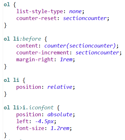 css ol 序列样式：数字带圆圈、括号_ 带()的数定-CSDN博客