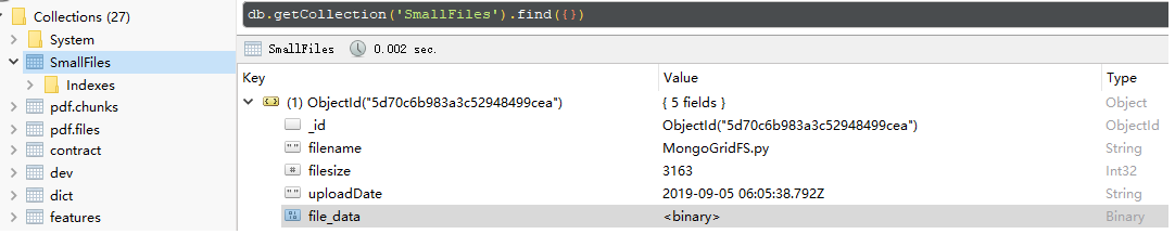 基于python使用mongodb及其gridfs进行文档管理python 分割mongodb文档 Csdn博客