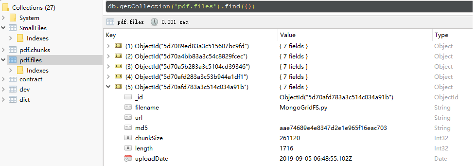 基于Python使用MongoDB及其GridFS进行文档管理_python 分割mongodb文档-CSDN博客